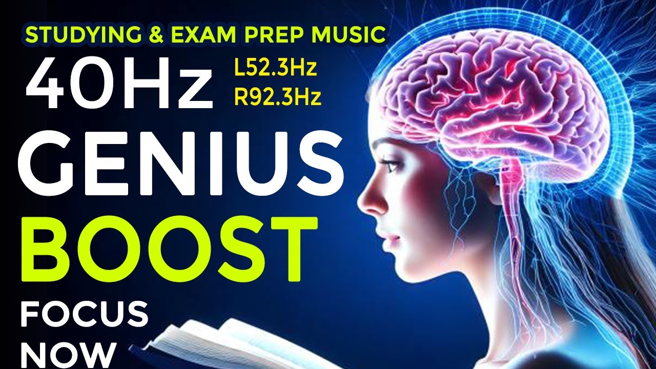 Unlock Your Genius - 40Hz Gamma Binaural Beats for Study, Maximize ...