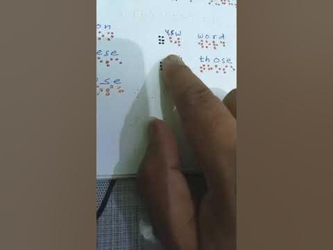 Contraction in English Braille, lesson 5. - YouTube