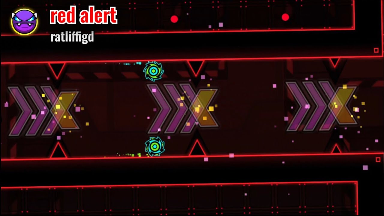 "red alert" by ratliffigd (Easy Demon) | Geometry Dash. - YouTube