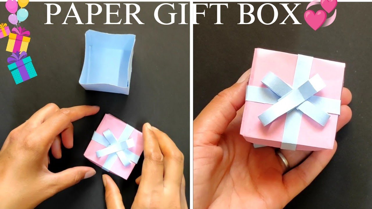 Paper gift box। Diy paper gift box। Handmade paper gift box। Gift box ...