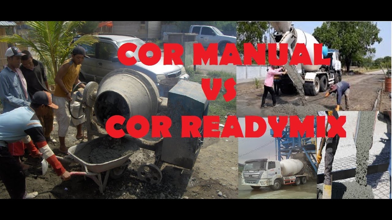 COR MANUAL VS COR READYMIX - YouTube