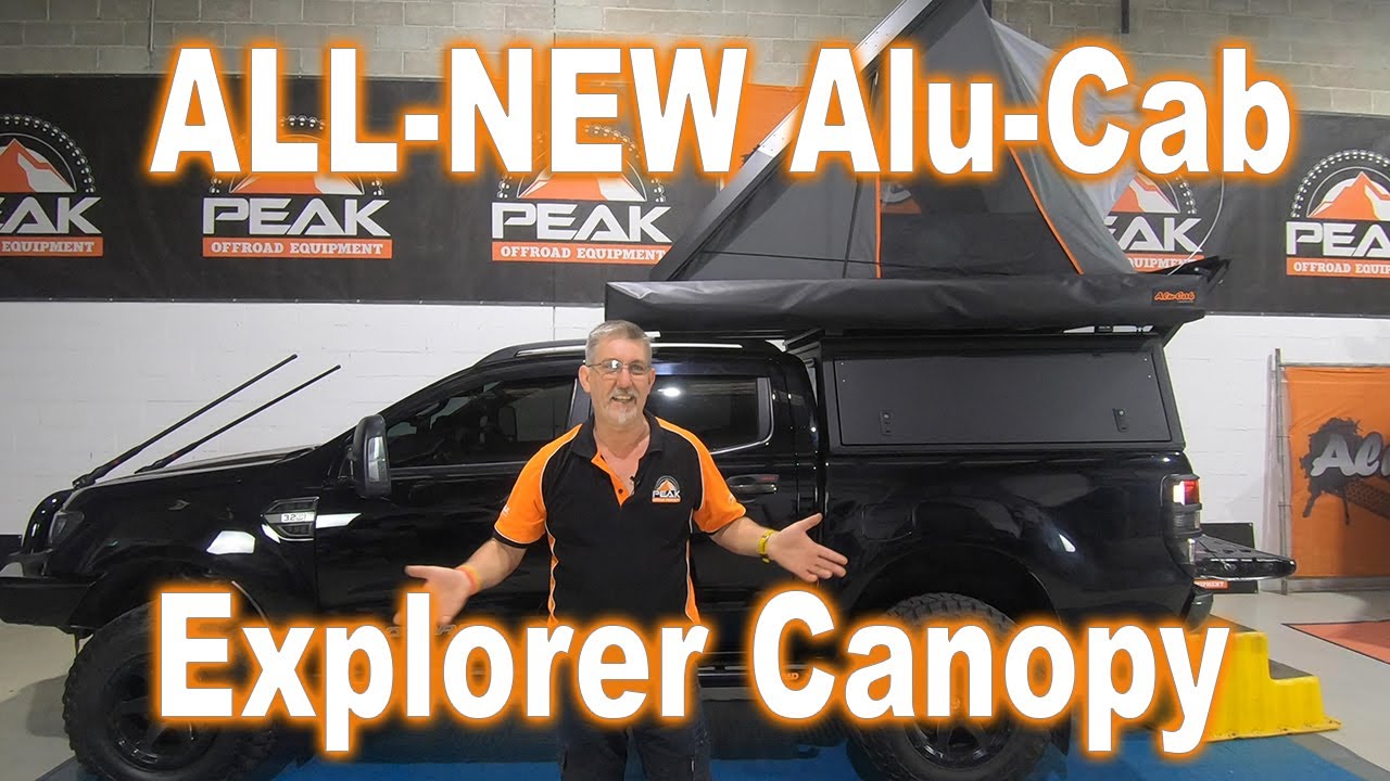 All-New Alu-Cab Explorer Canopy on a Ford Ranger - YouTube
