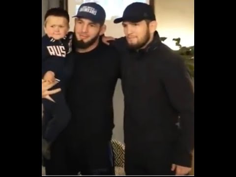 Mini Khabib Meets With Khabib & Other UFC Fighters