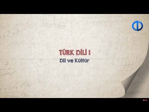 TÜRK DİLİ I - Ünite 1 Konu Anlatımı 1