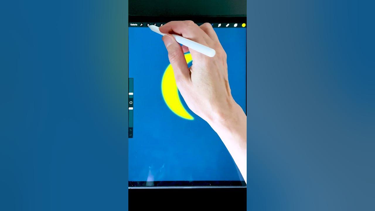 #procreate easy Tutorial: Moon (Selection Tool) - YouTube