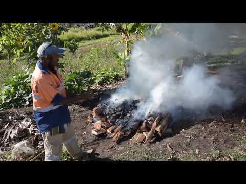 Enjoying a mumu, a traditional meal in Papua New Guinea - YouTube