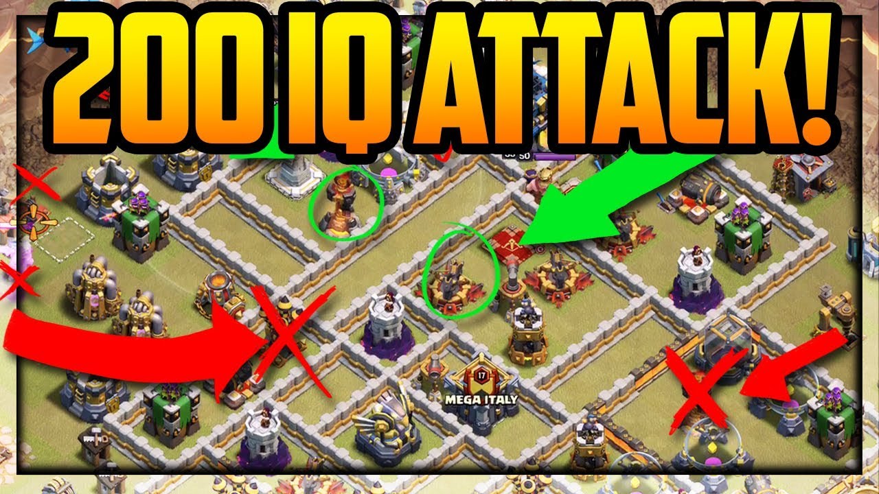 200 IQ ATTACKS! Clash of Clans Strategy for Attacking UP! - YouTube