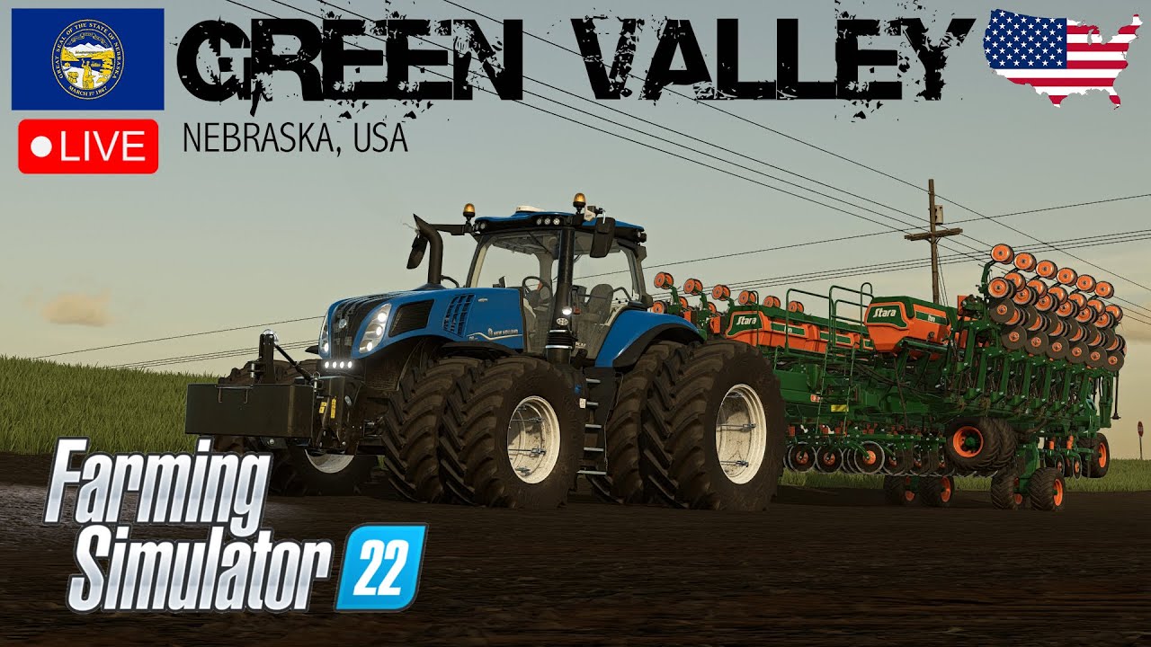 FARMING SIMULATOR 22 - BORA PLANTAR MILHO - GREEN VALLEY NEBRASKA, USA ...