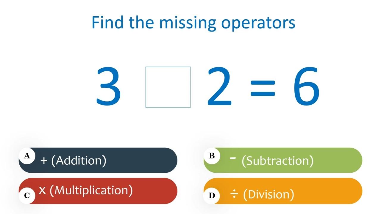 Grade 3 Missing operators q4 - YouTube