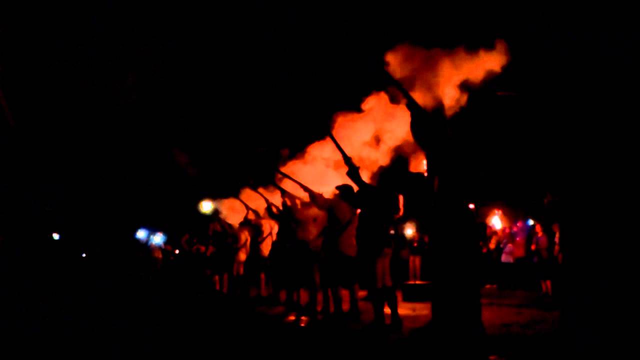 Musket Fire at Night - YouTube