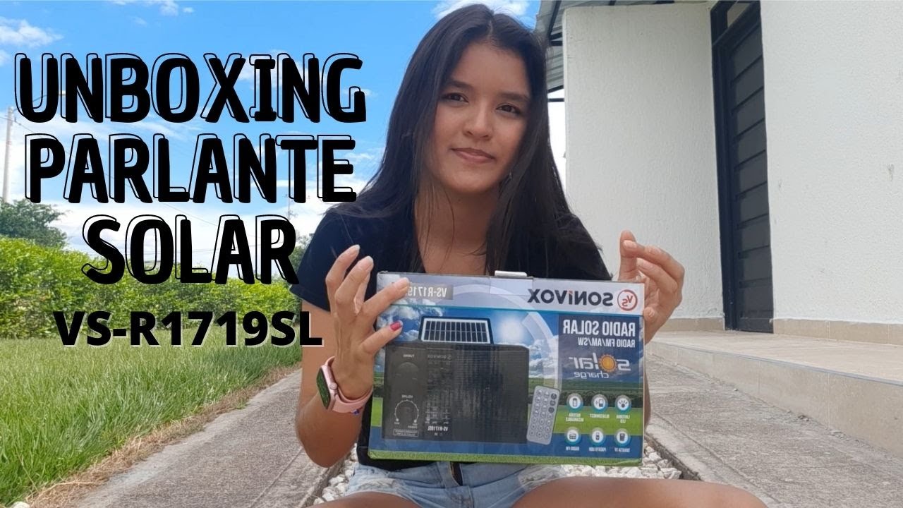 UNBOXING Parlante solar sonivox - YouTube