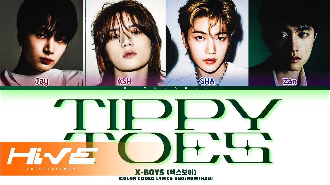 [Cover] 𝗫-𝗕𝗢𝗬𝗦 ' Tippy Toes ' Color Coded Lyrics Video @hive_label ...