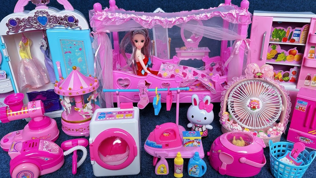 7 Minutes Satisfying with Unboxing Cute Princess House ＆ Kitchen Set ...