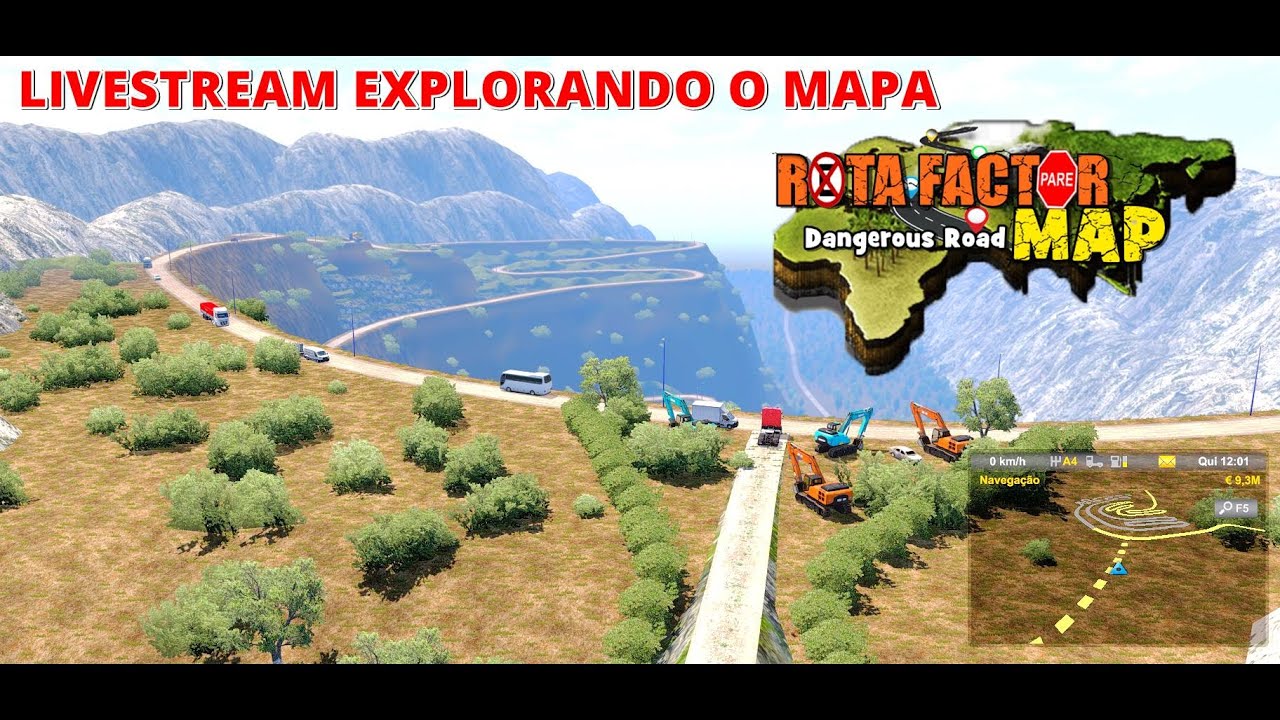 Euro Truck Simulator 2 Comboio Rota Factor Mapa Enfrentando Os