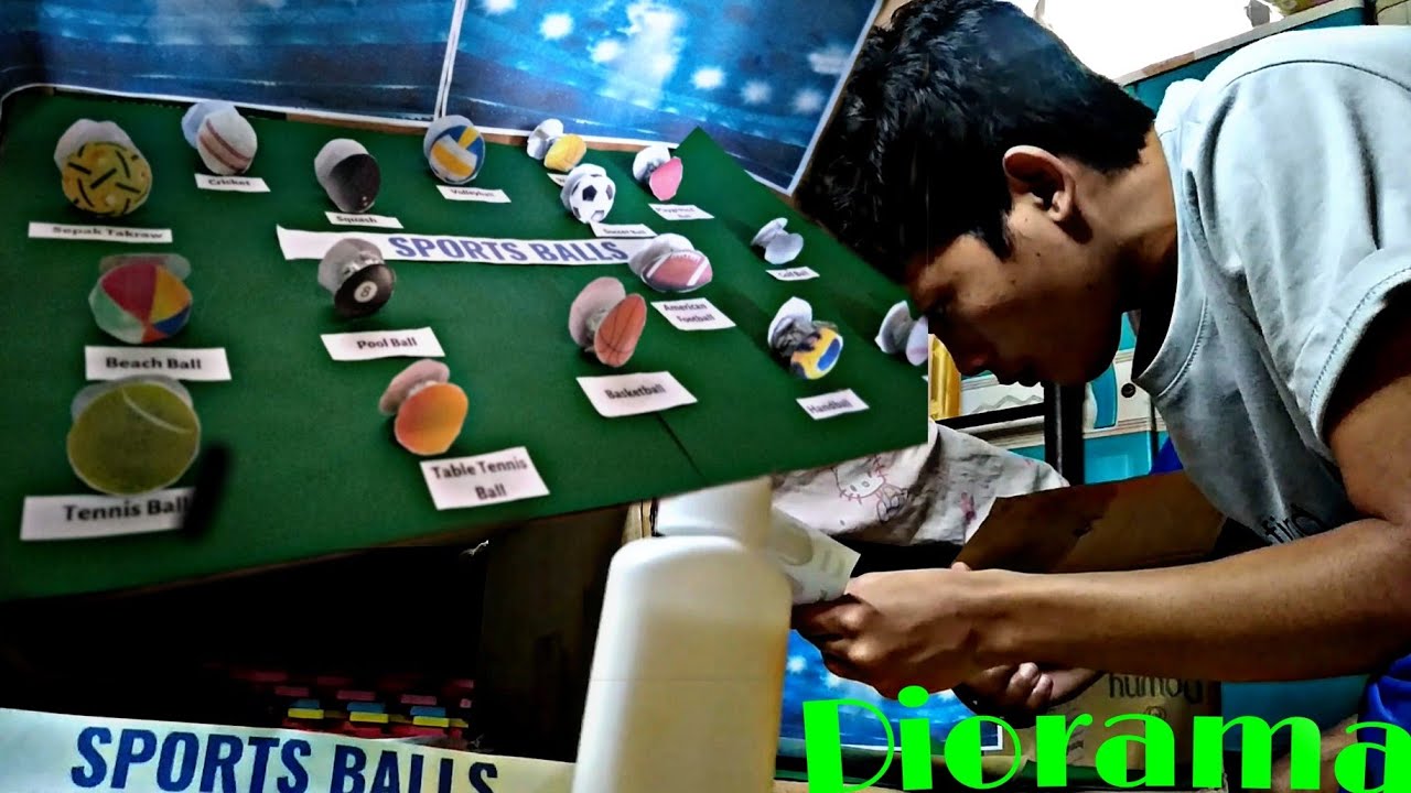 Simple Diorama - Sports Ball - YouTube