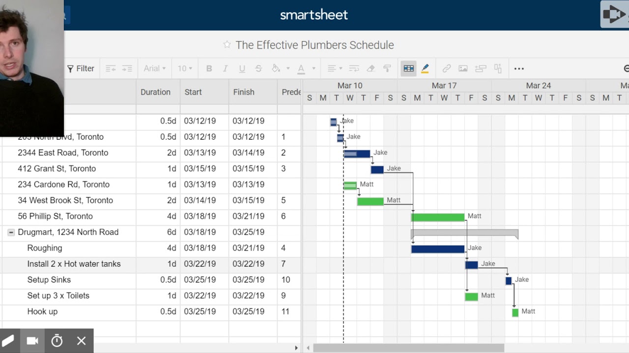 The Effective Contractor - Schedules and Job Planners - YouTube