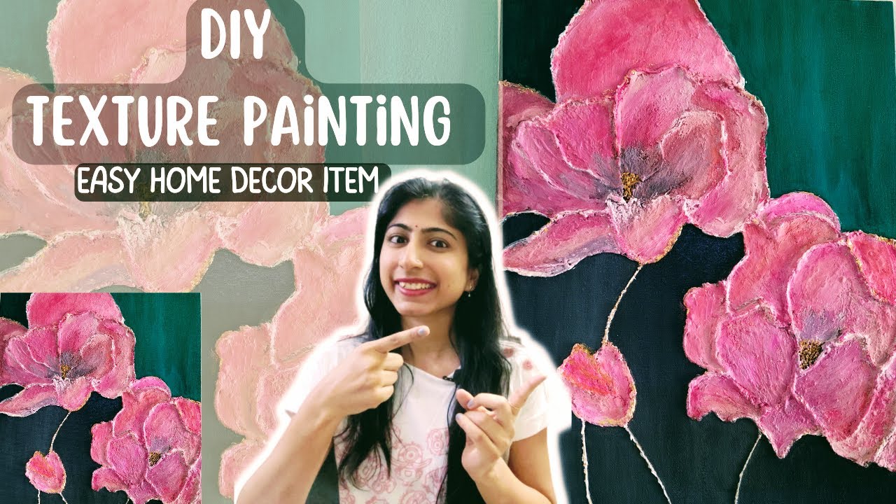 Sabse Aasaan tarike se banaye Texture Painting |Texture Paint # ...