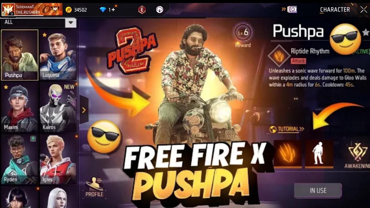 FREE FIRE X PUSHPA 🤯 COLLABORATION CONFIRMED 👍|| - YouTube