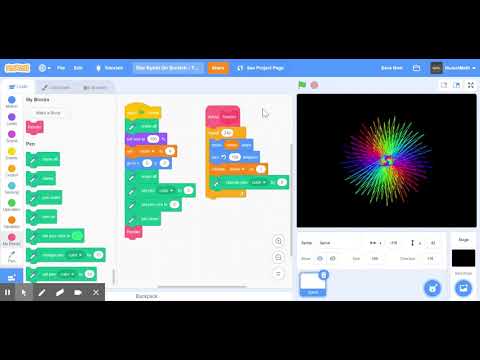 How To Make A Star Spiral On Scratch - YouTube