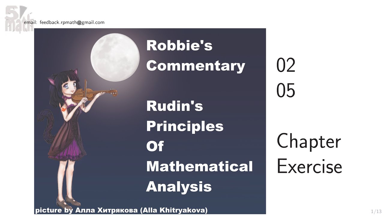 Chapter 02 Exercise 05 - Baby Rudin - Principles of Mathematical Analysis, solutions - YouTube