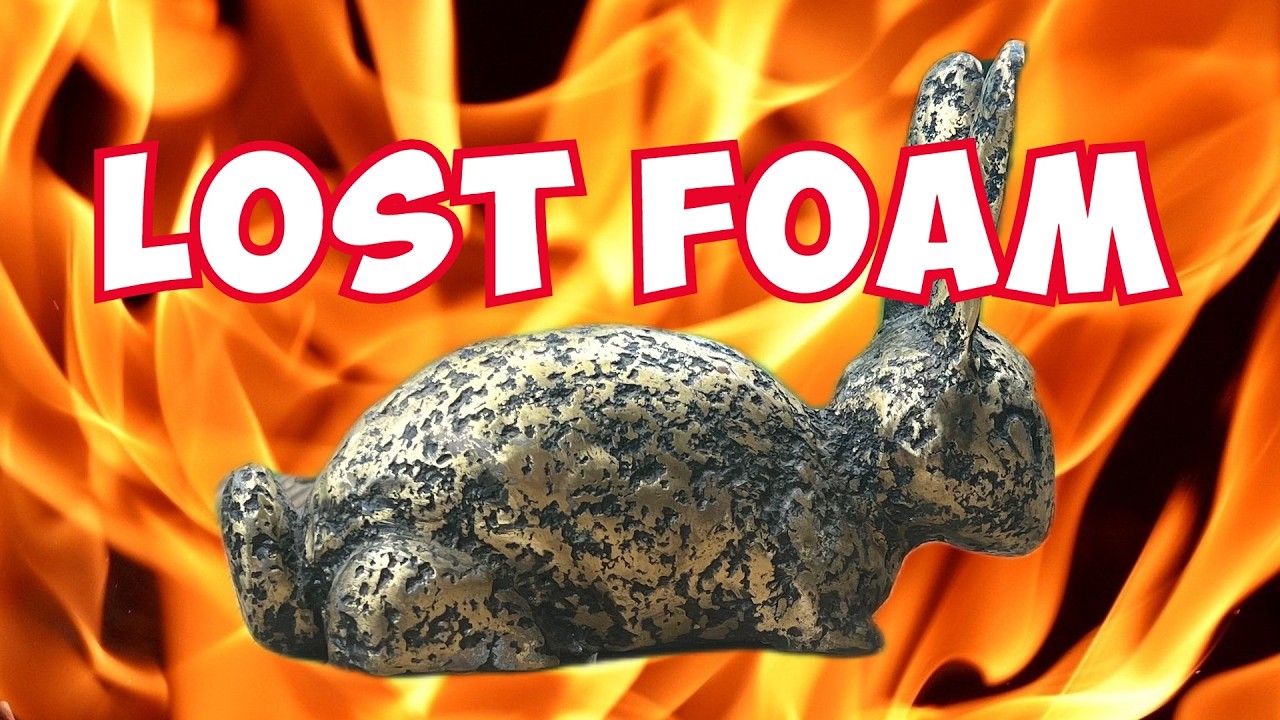 Backyard Metal Casting a 10lb Rabbit – Lost Foam Aluminum Pour - YouTube