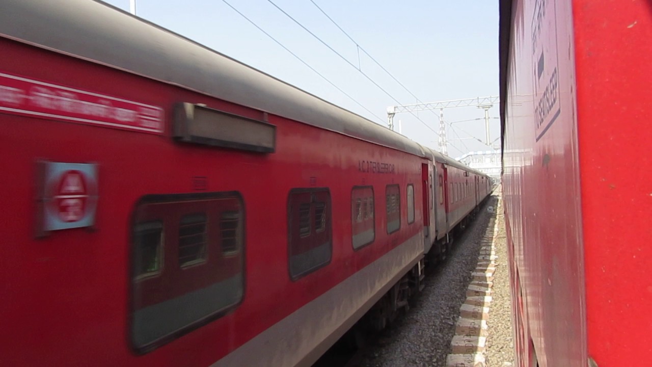 12302 Howrah Rajdhani Overtaking 12802 Purushottam SF Express YouTube 12302-howrah-rajdhani-overtaking-12802-purushottam-sf-express-youtube