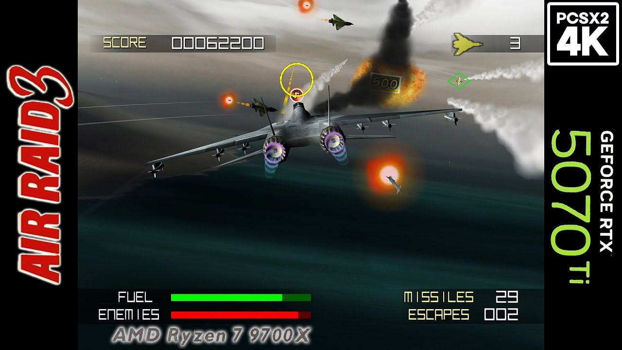 Air Raid 3 (EUR) (4K / 2160p / 50fps) | PCSX2 Emulator 2.3.372 | Sony ...