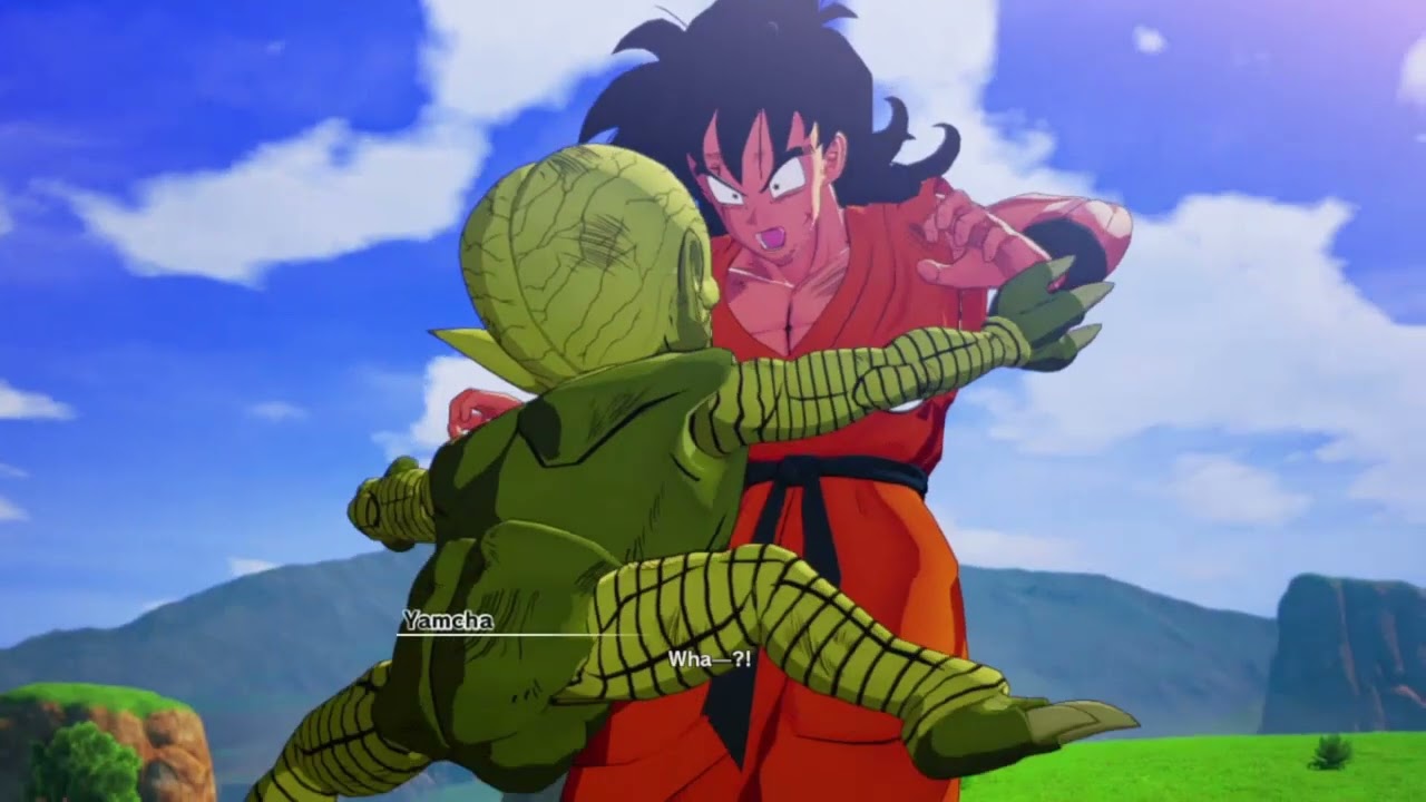 Yamcha death vs Saibamen ||| DBZ Kakarot cutscene - YouTube