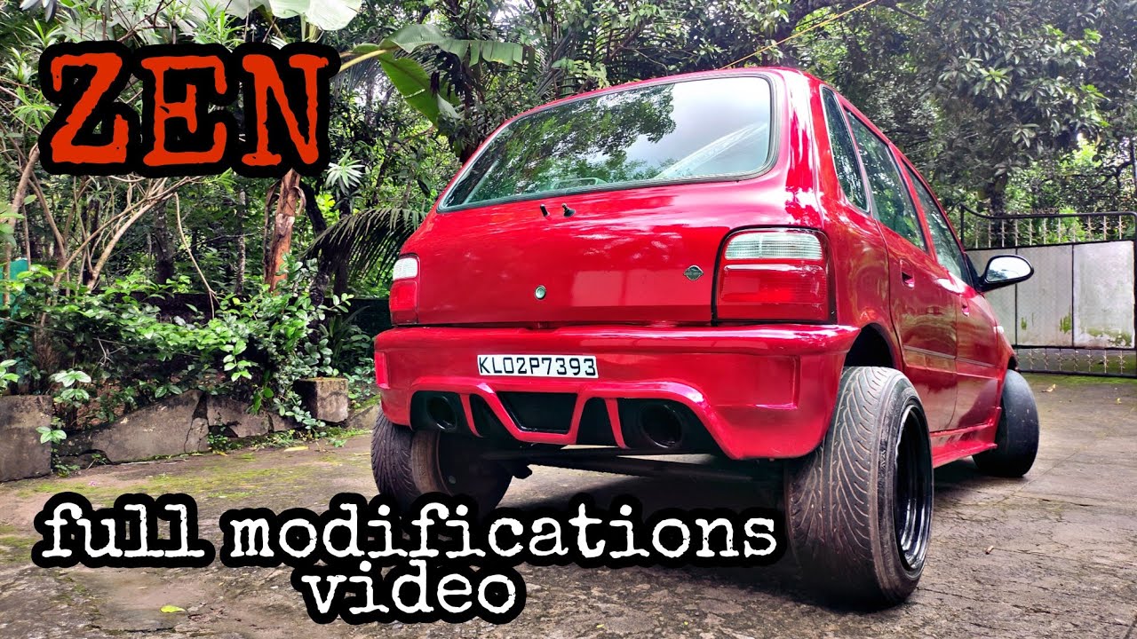 ZEN full modified/Candy red/custom wheels - YouTube