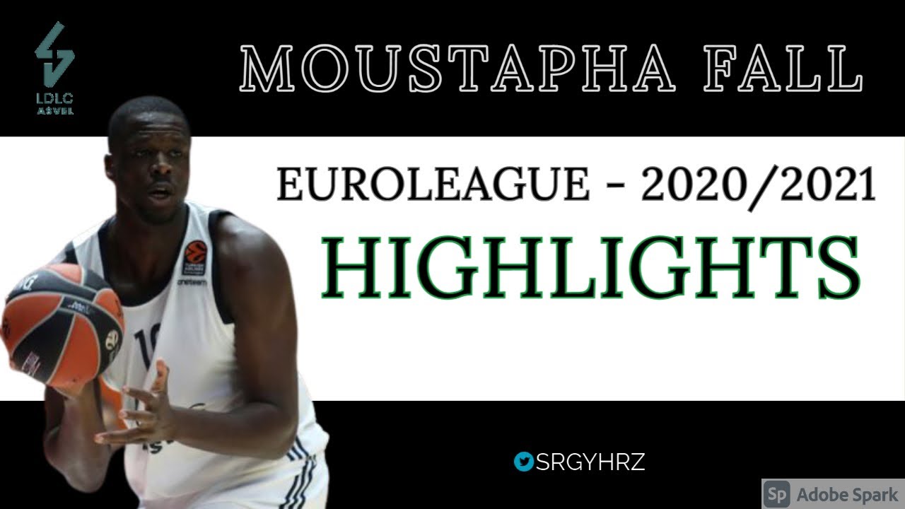Moustapha Fall - Asvel 2020/2021 Euroleague Highlights - YouTube