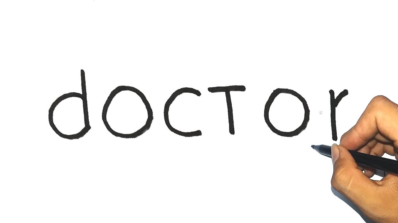 How To Draw A Doctor Using The Word Doctor YouTube how-to-draw-a-doctor-using-the-word-doctor-youtube