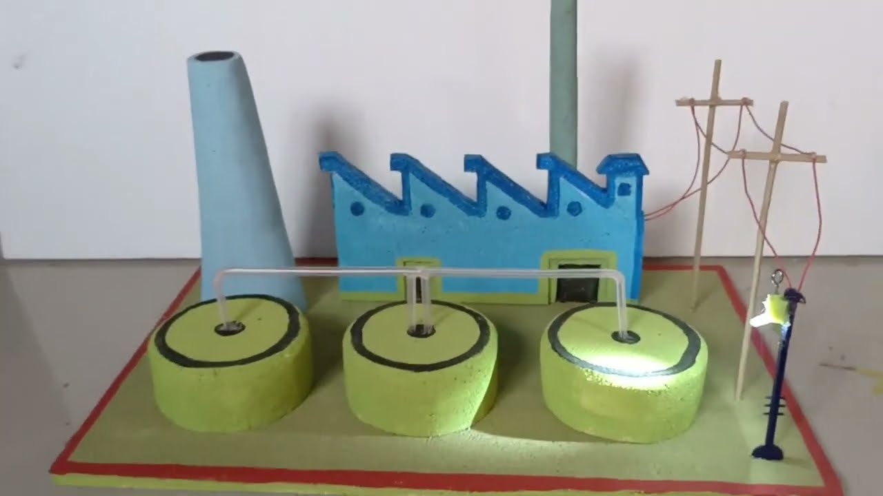 School Project Thermal Power Plant Model YouTube School Project Thermal Power Plant Model YouTube