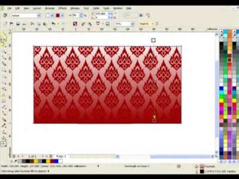 37. My Pattern Fill in CorelDRAW (How to create) วิธีสร้างแพทเทรินฟิว ...