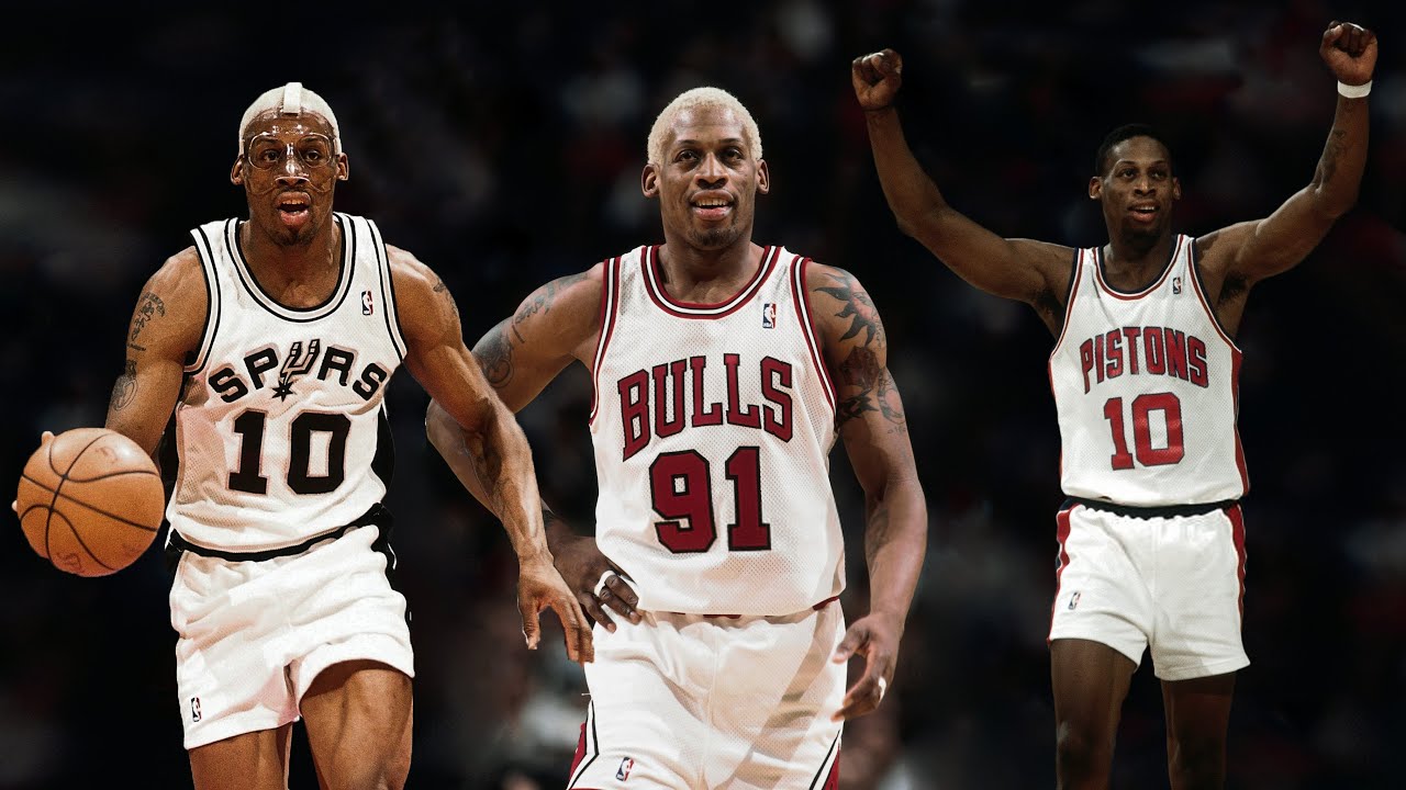 Dennis Rodman Top 10 Career Plays - YouTube