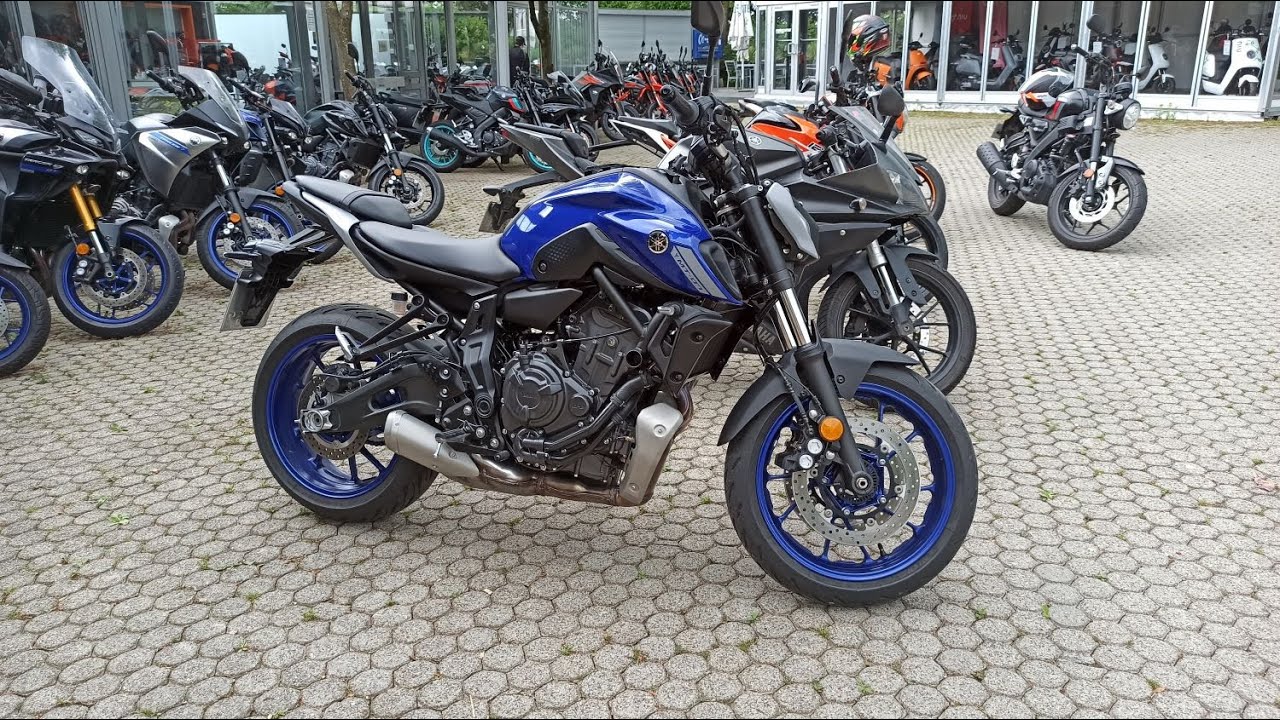 2021 Yamaha MT-07 - Icon Blue - YouTube