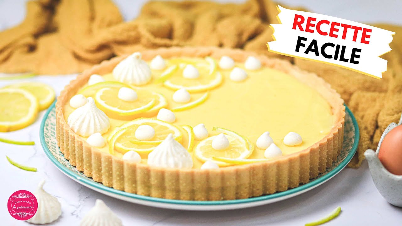 TARTE AU CITRON SANS MERINGUE, FACILE ET RAPIDE - YouTube