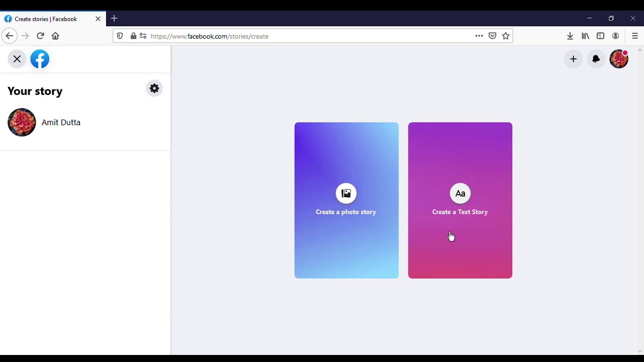 How to create a text story on pc - YouTube