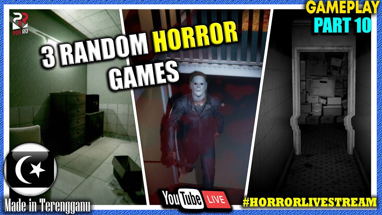 *SERAM!* HANTU NI TOLONG MASAK PULAK! || 🔴 3 RANDOM HORROR GAMES #10 (Malaysia) # ...