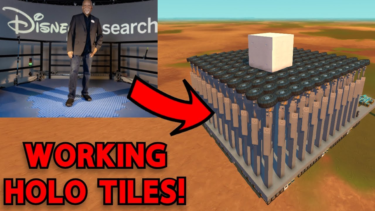 I made Disney's Holo Tiles in Scrap Mechanic - YouTube