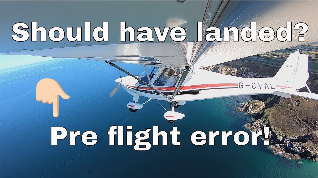 Error while doing my pre flight checks in the cockpit. I wonder if you ...