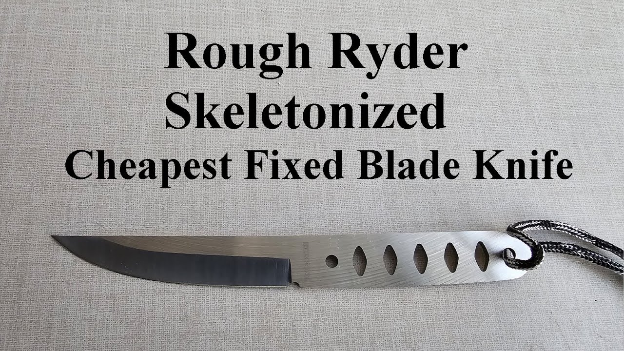 Rough Ryder Skeletonized Fixed Blade Knife - YouTube