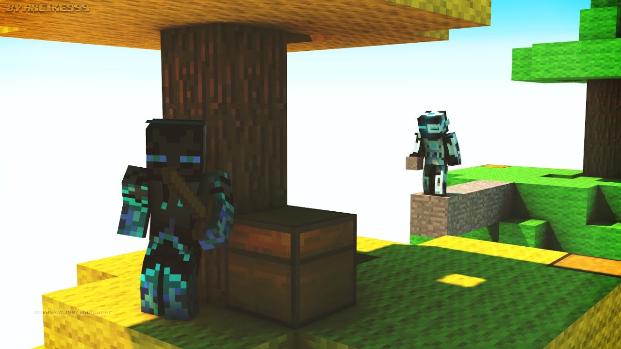 SKYWAR GANADA CON HUEVOS | MINECRAFT | ice enderman - YouTube