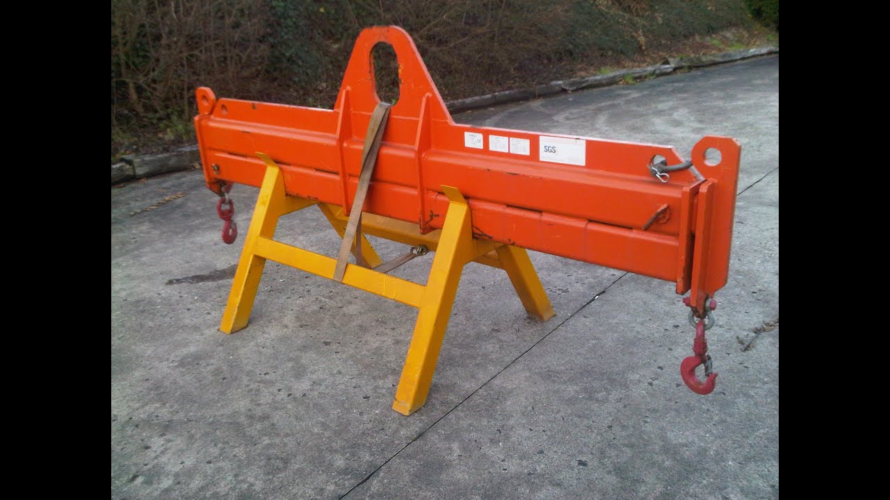Bomaco Extendable hoisting beam up to 6000 kg for sale - YouTube