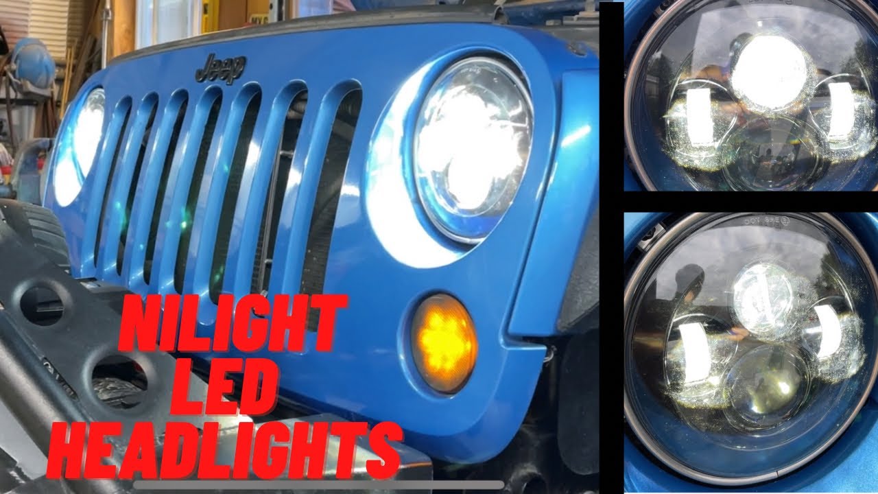 Nilight 7 Inch Round Cree LED Headlight - YouTube