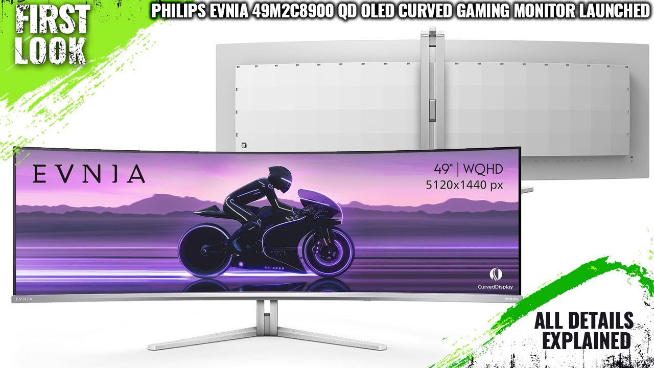 Philips Evnia 49M2C8900 QD OLED Curved Gaming Monitor Launched ...