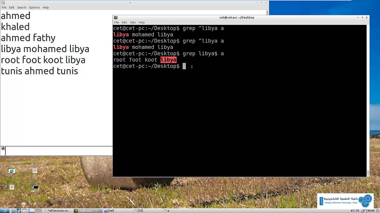 14 Linux Basics Cet Text Commands 3 Grep Egrep Fgrep Youtube