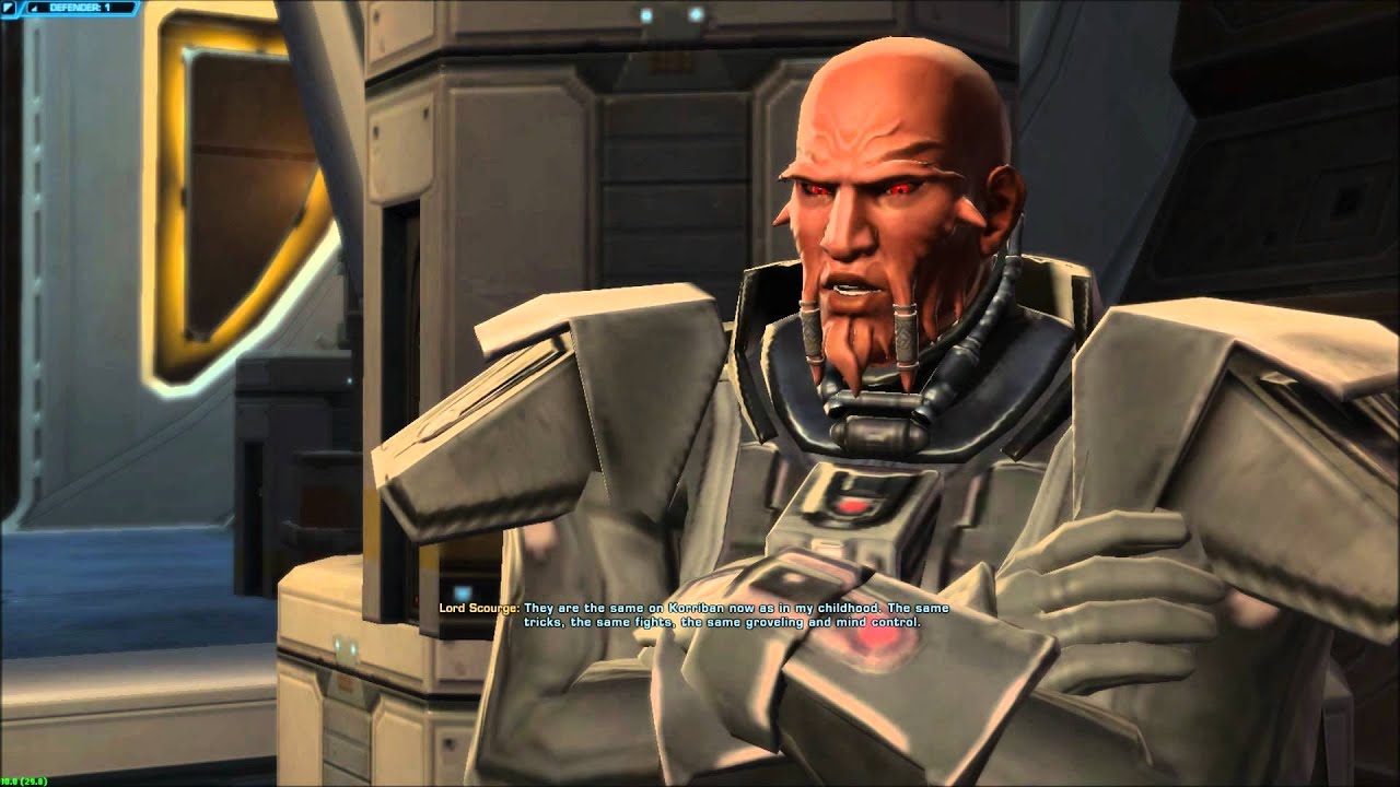 SWTOR JK Fourth Conversation with Lord Scourge - Wisdom - YouTube