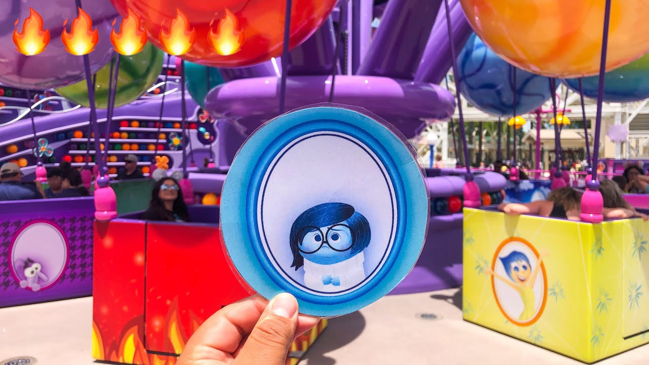 Inside Out Emotional Whirlwind Full Ride Sadness Bucket - YouTube