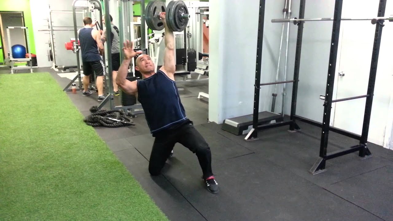 Turkish get up fail at 130lb - YouTube