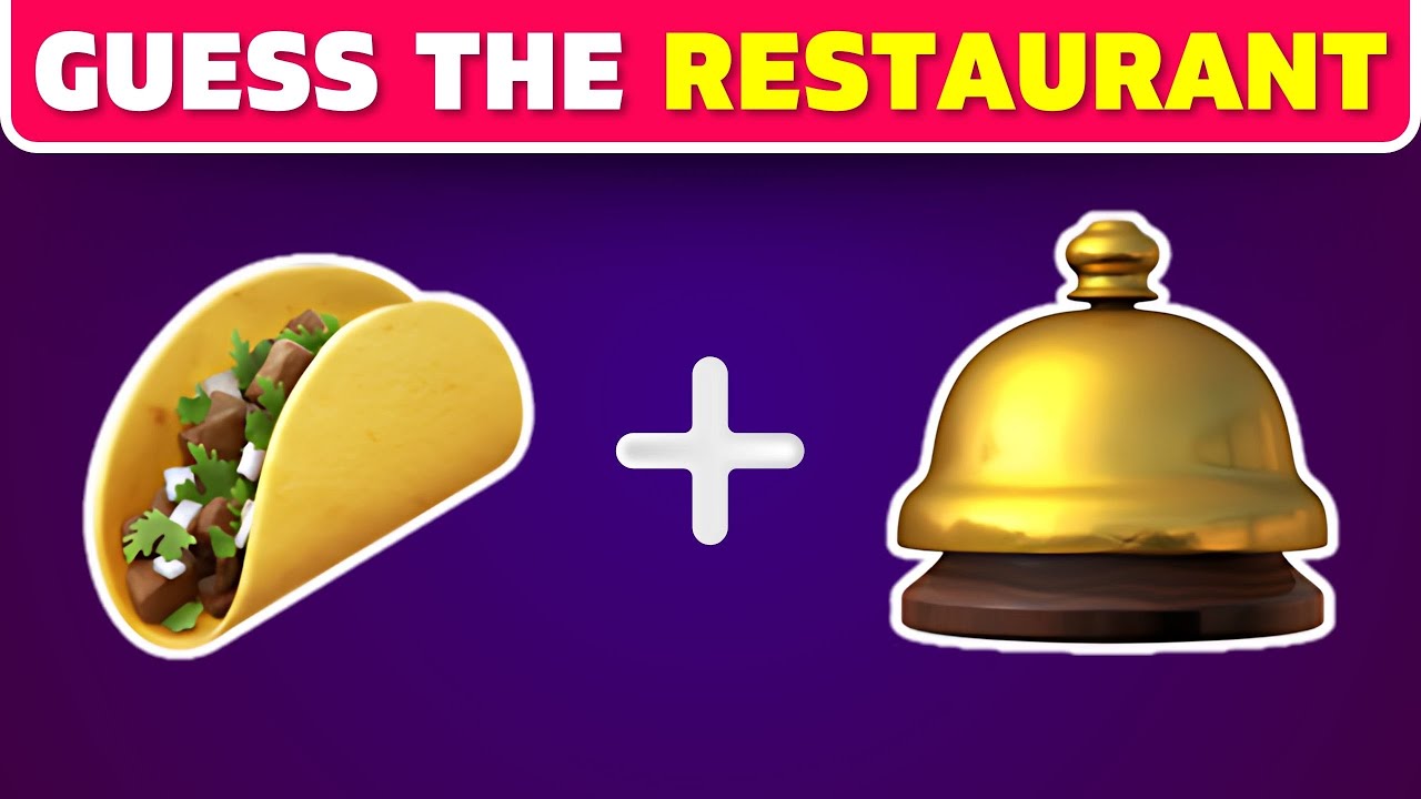 Guess The Fast Food Restaurant by Emoji | Fast Food Emoji Quiz - YouTube